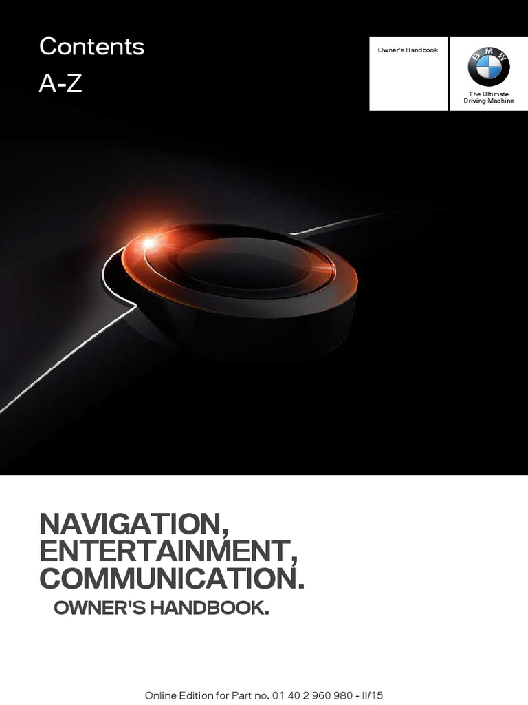 BMW Nav Pro User Manual | PDF | Traffic | Navigation
