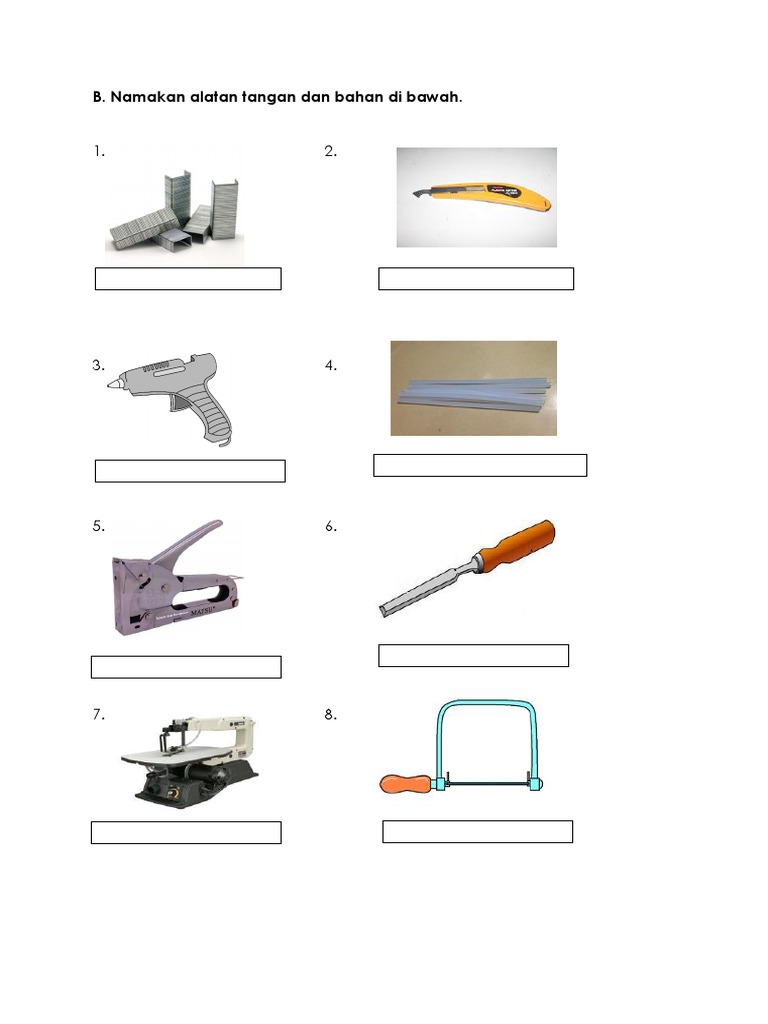 Alatan Tangan Dan Bahan RBT T6 | PDF