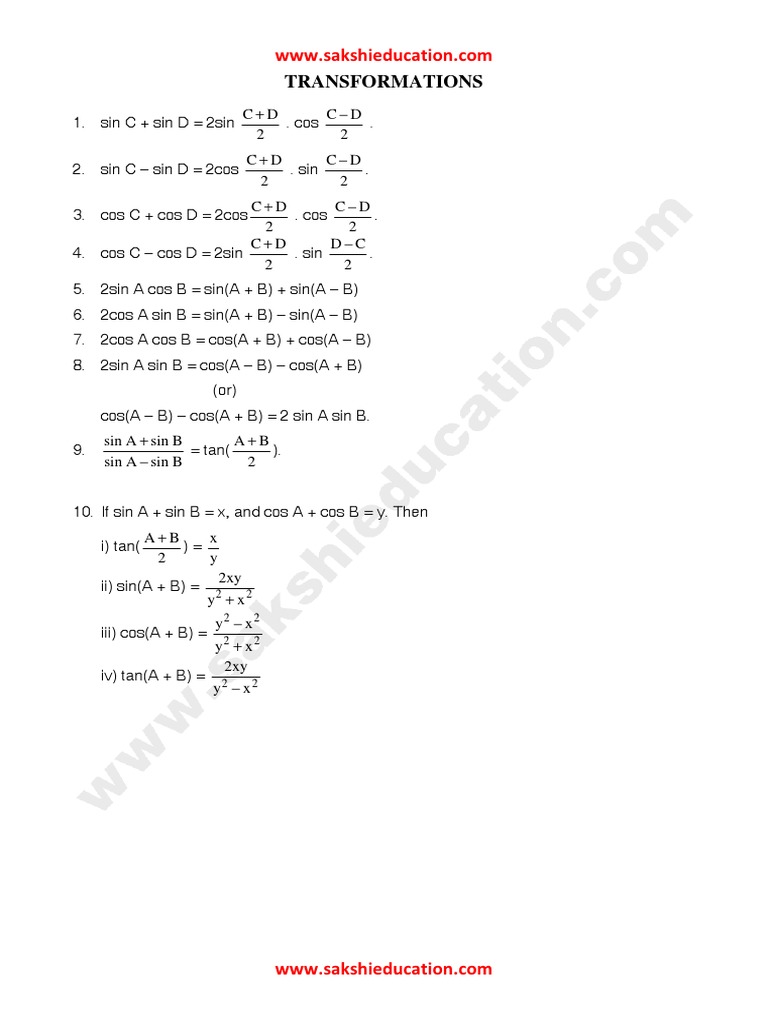 Trigonometric Identities and Proofs | PDF | Trigonometric Functions ...