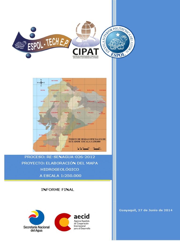 4 - Mapa Hidrogeol - Gico Espol | PDF | Agua subterránea | Roca (geología)