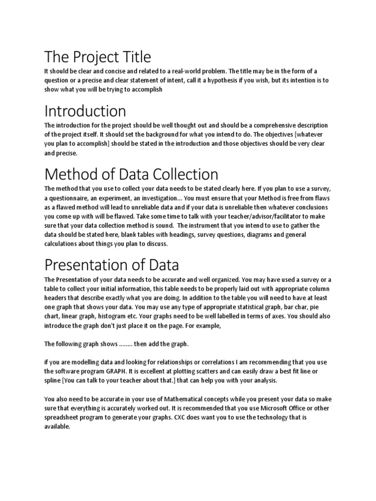 The Project Title | Data | Teaching Mathematics