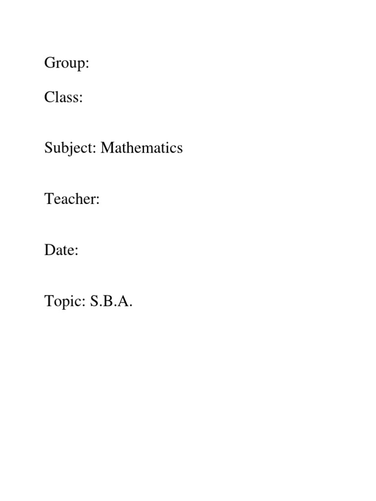 Mathematics Sba | PDF | Triangle | Geometry