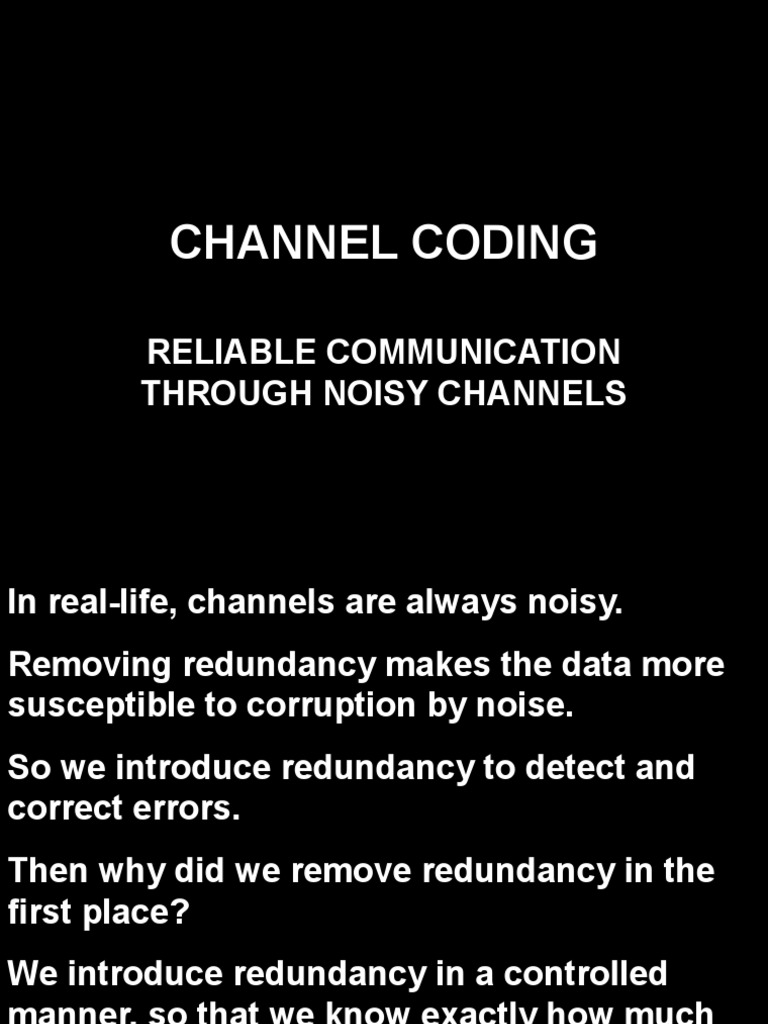 Channel Coding | PDF | Encodings | Data Transmission