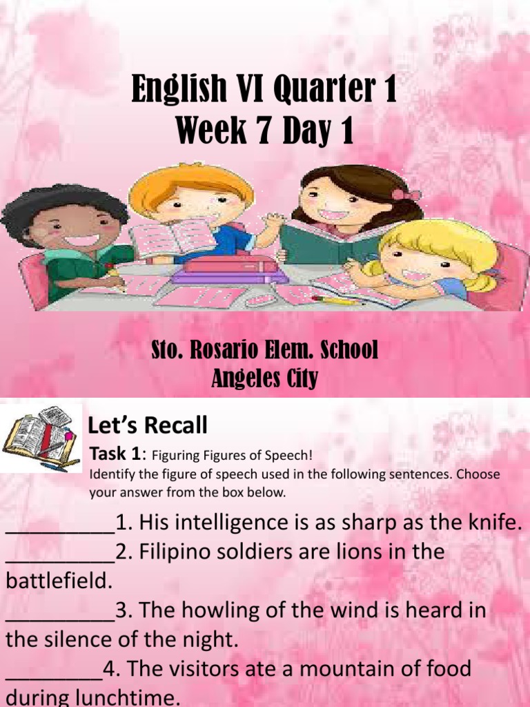 ENG 6 Q 1 WK 7 Day 1-5 | PDF | Grammatical Gender | Edgar Allan Poe