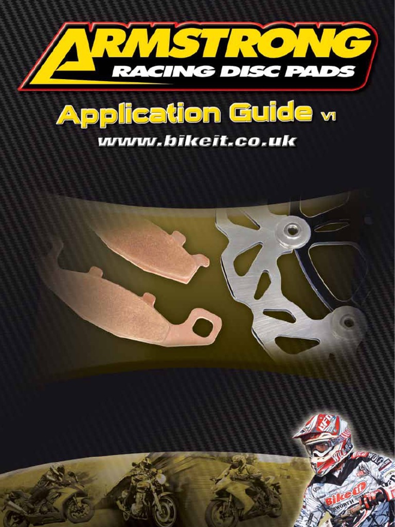 Off-Road Brake Pad Application Guide | PDF | Vehicle Parts | Motorcycling