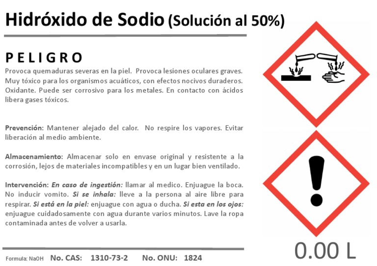 GHS NaOH 50% 07-01-2018 | PDF
