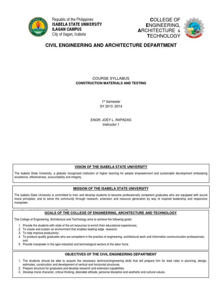 Construction Materials and Testing | PDF | Concrete | Test (Assessment)