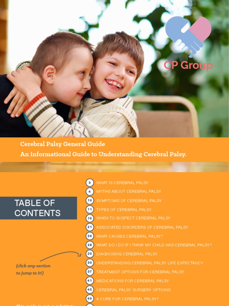 Cerebral Palsy Group General Guide | PDF | Cerebral Palsy | Attention ...