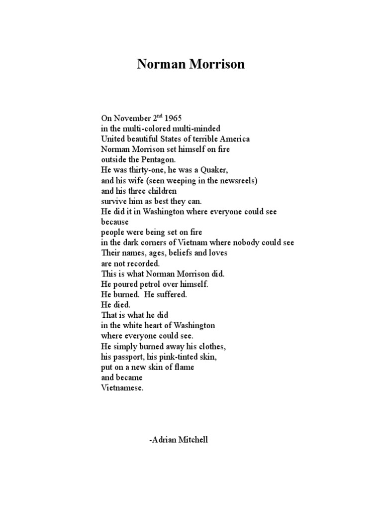 1 Vietnam War Poems | PDF