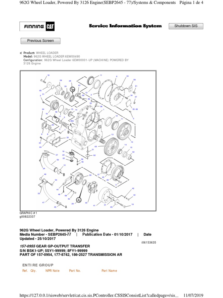 Gear Gp-Output Transfer Partes | PDF | Vehicle Technology | Land Vehicles