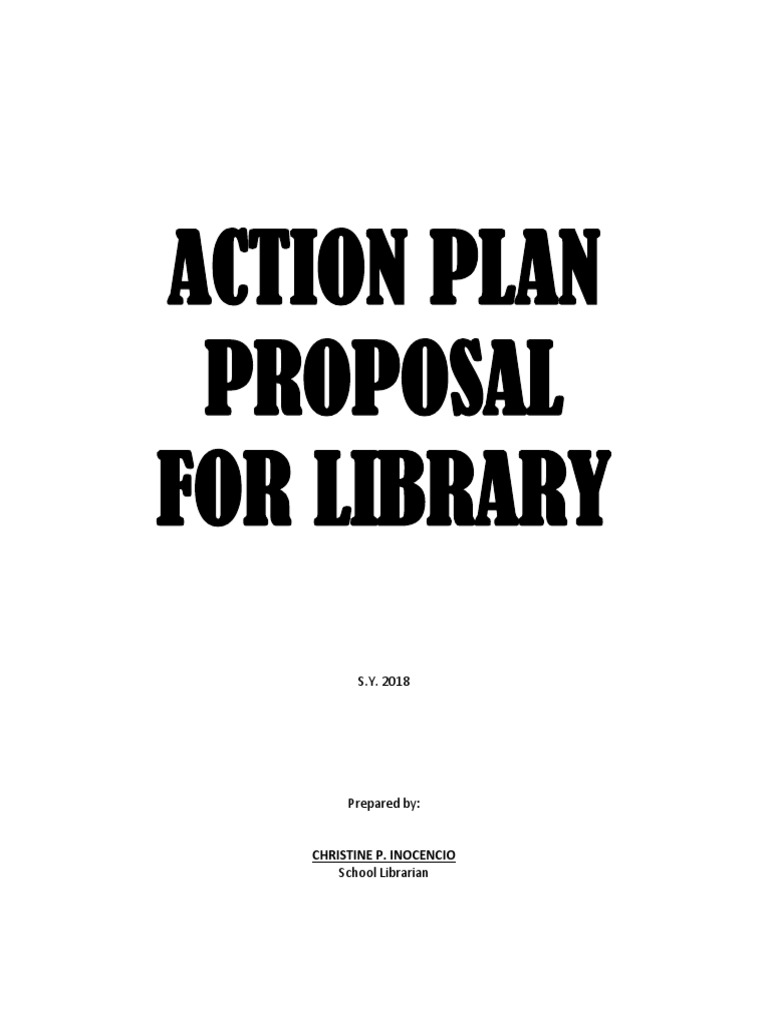 Action Proposal of Library Office | PDF | Librarian | Libraries