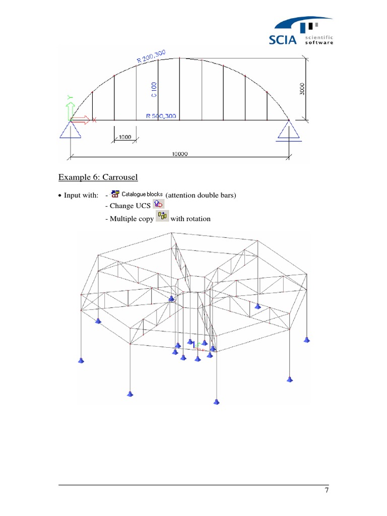 Carrousel structure analysis | PDF | Beam (Structure) | Column