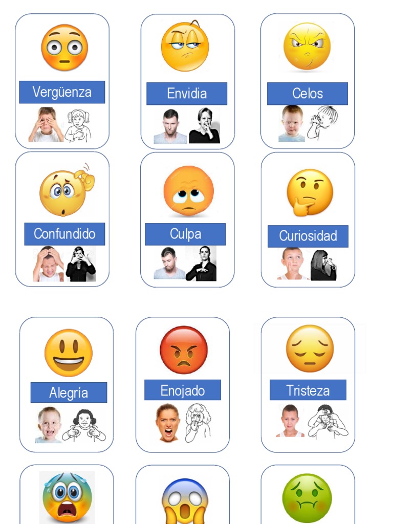 Tarjetas Emociones | PDF