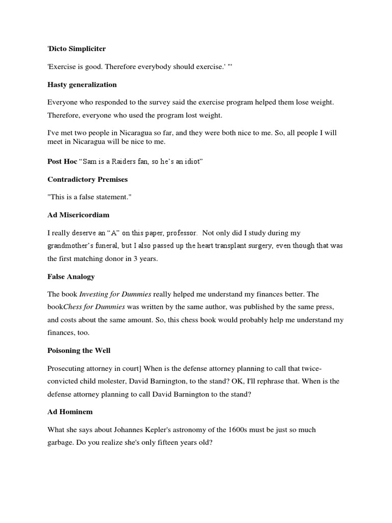 Dicto Simpliciter | PDF