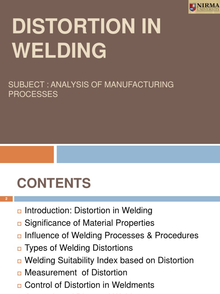 Distortion in Welding PDF | PDF | Thermal Expansion | Welding