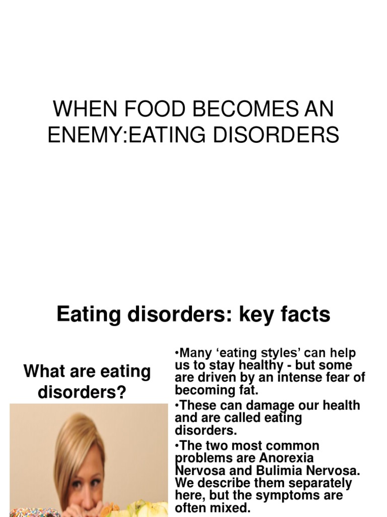 When Food Becomes An Enemy | PDF | Eating Disorder | Bulimia Nervosa