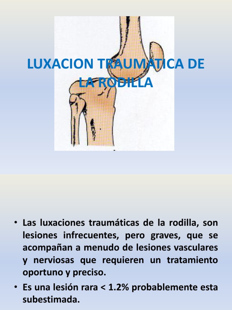 Luxacion de Rodilla | PDF | Rodilla | Anatomía humana