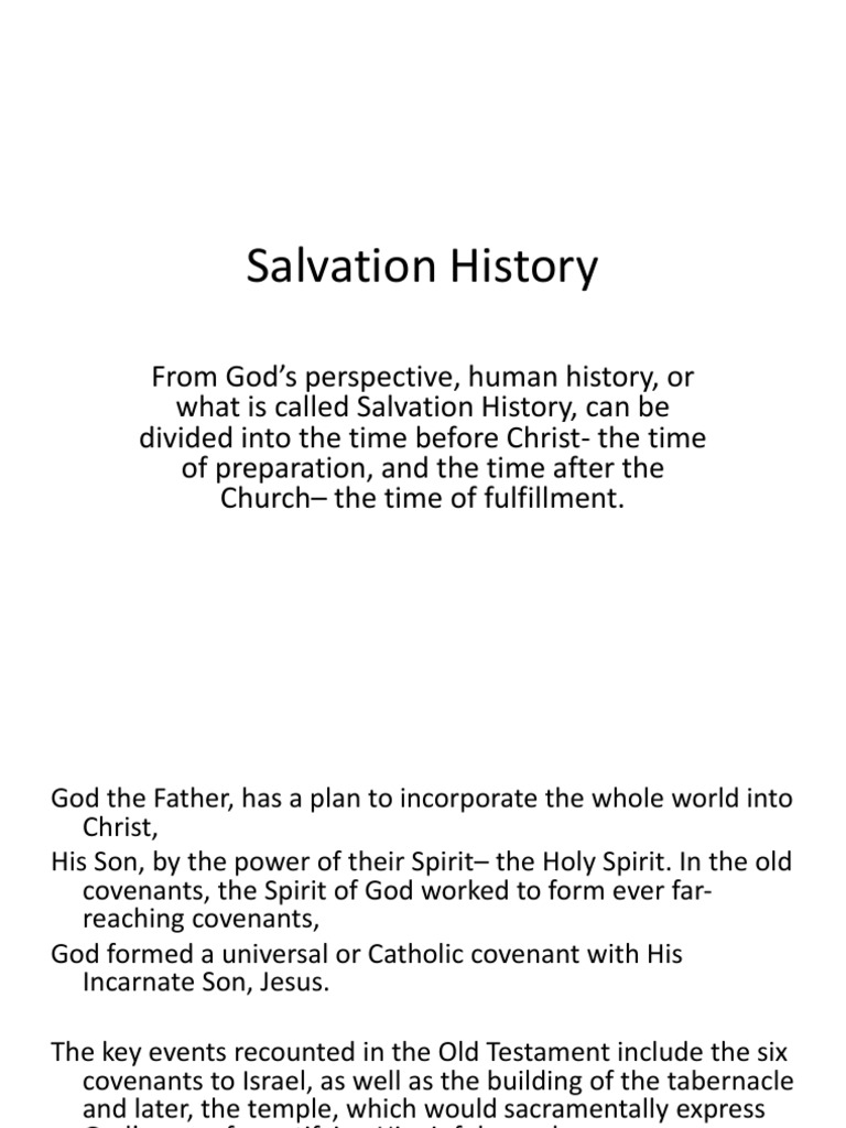Salvation History | PDF | Book Of Genesis | Covenant (Biblical)