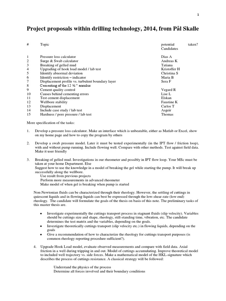 Tasks 2014 | PDF | Rheology | Mathematical Model