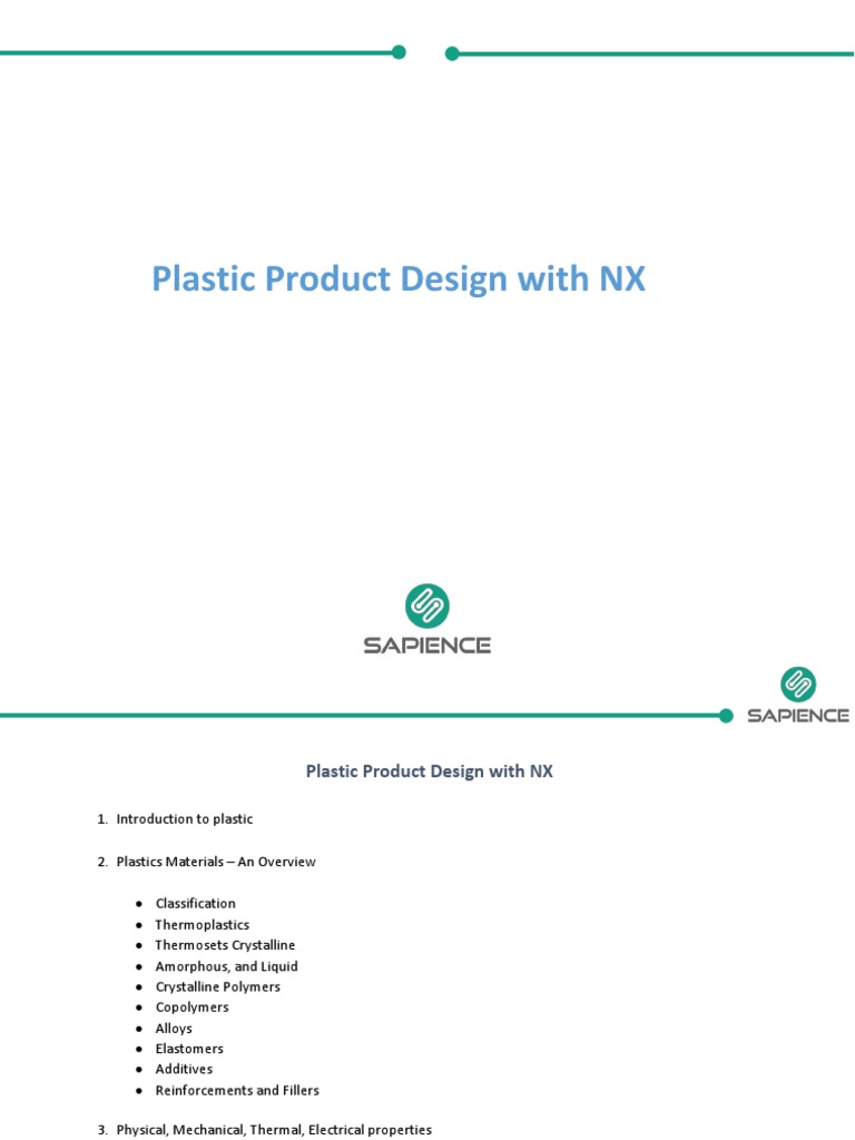 Plastic Product Design With NX | PDF | Plastic | Materials