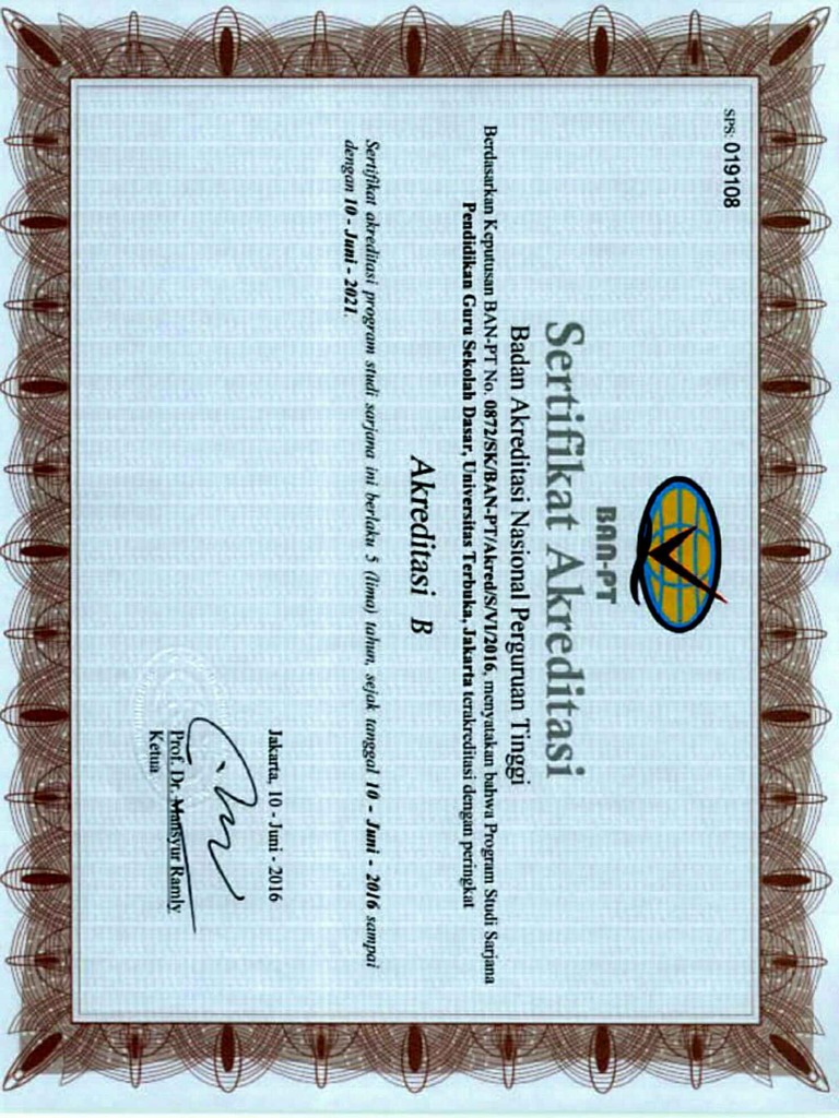 Akreditasi BAN-PT Universitas Terbuka | PDF