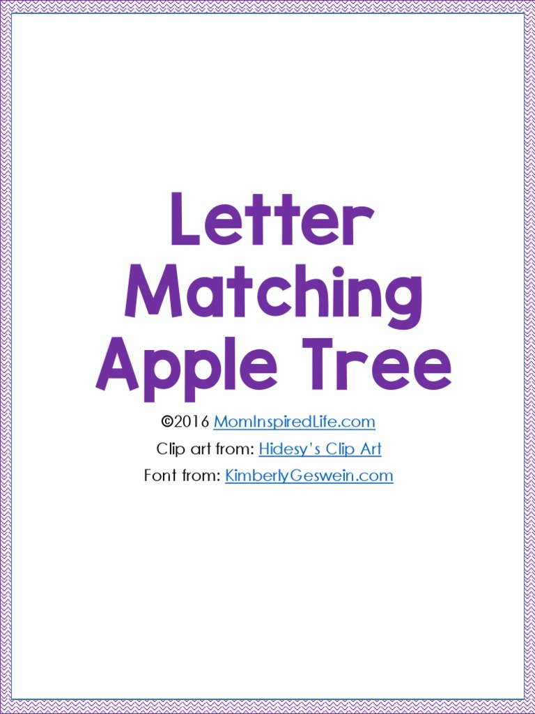 Letter Matching Apple Tree PDF | PDF | Online Services | Multimedia