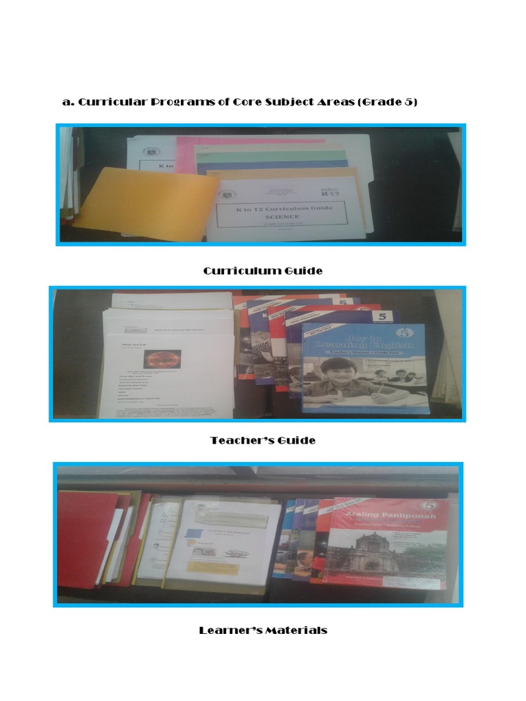 Curriculum And Learning Artifacts Pdf Curriculum Education Theory