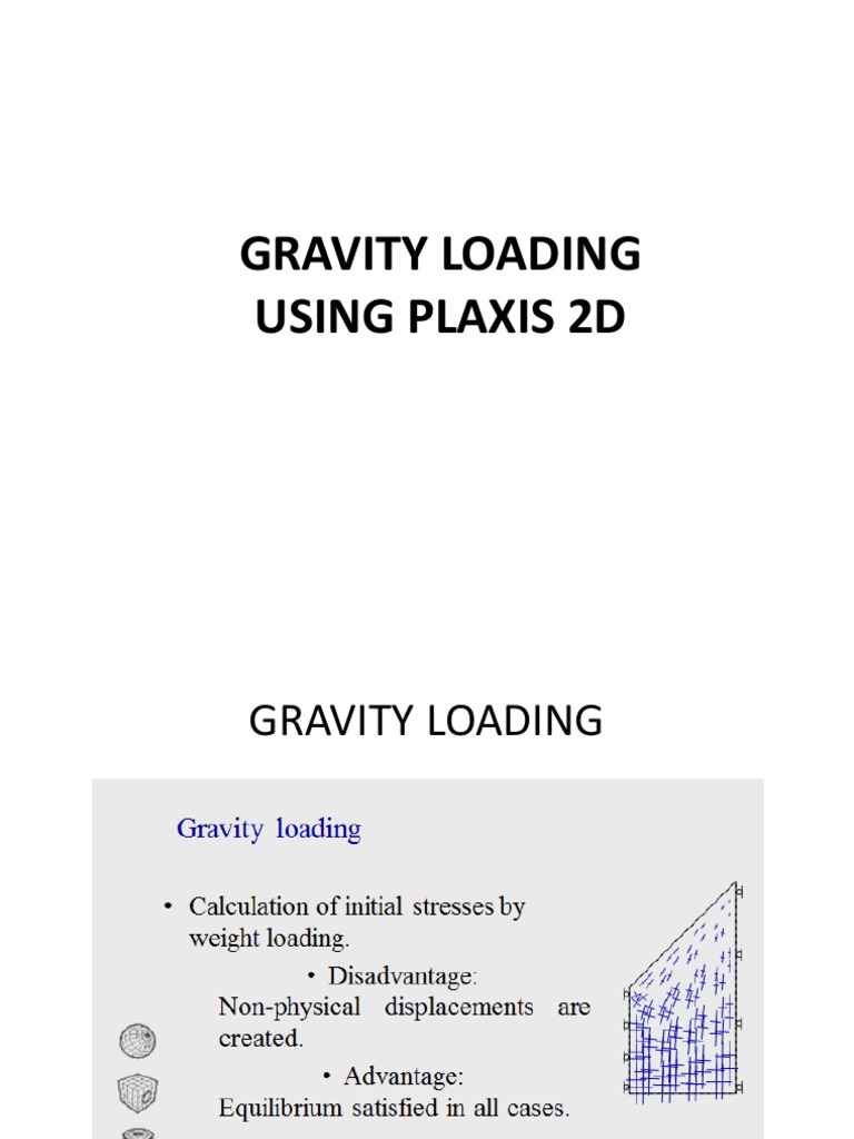 Gravity Loading Using Plaxis 2D | PDF