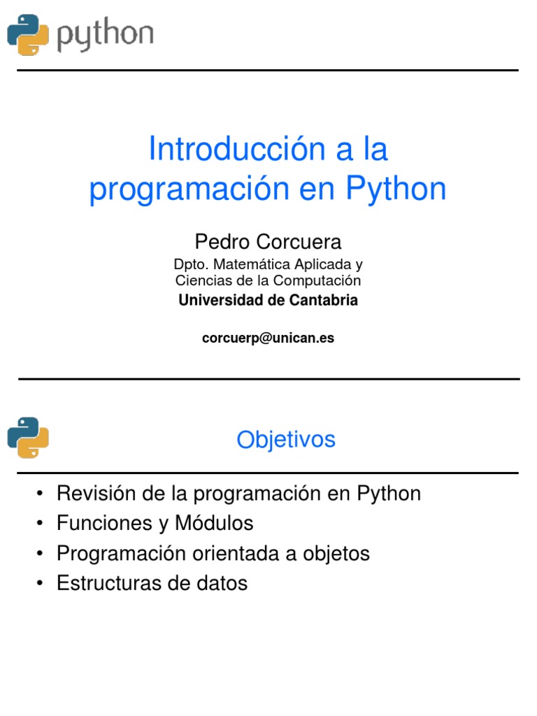 Intro Python Python Lenguaje De Programación Programación De 