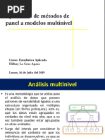 Modelos Con Datos de Panel | PDF | Modelo de efectos fijos | Análisis de regresión