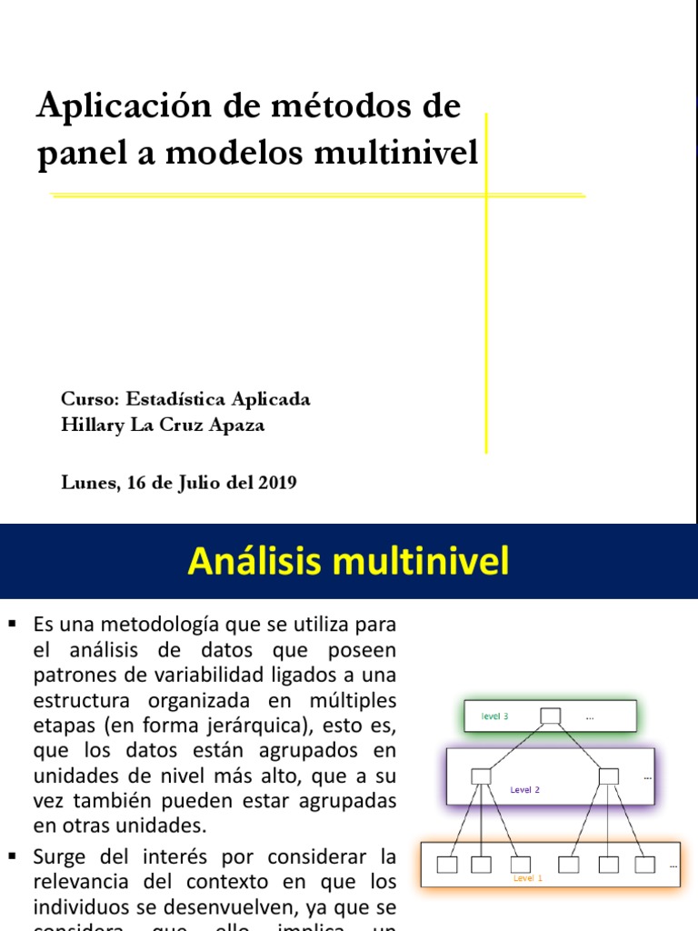 Aplicación de Métodos de Panel A Modelos Multinivel | PDF | Modelo ...