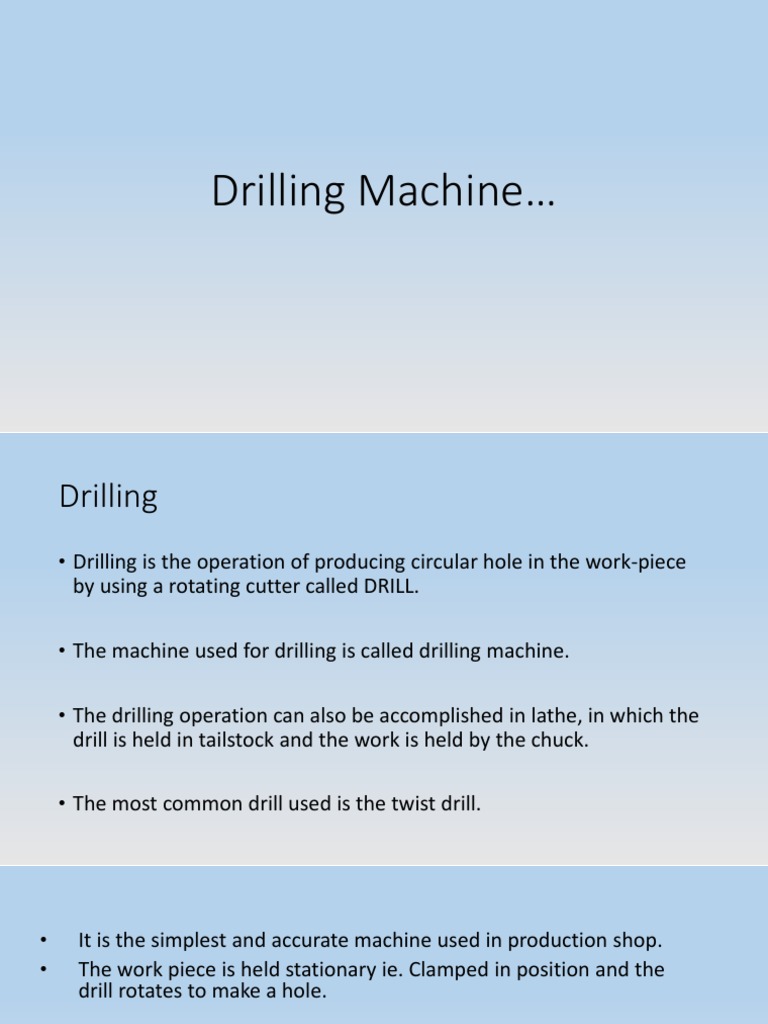 Drilling Machine Download Free Pdf Drilling Drill
