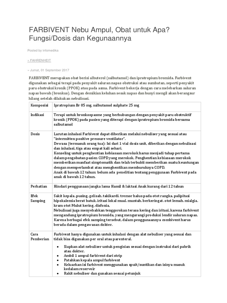 Obat Farbivent | PDF