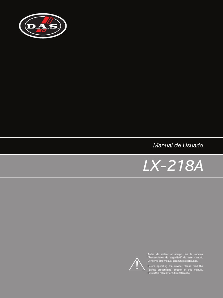 Manual LX218 | PDF | Diodo emisor de luz | Tecnología de sonido