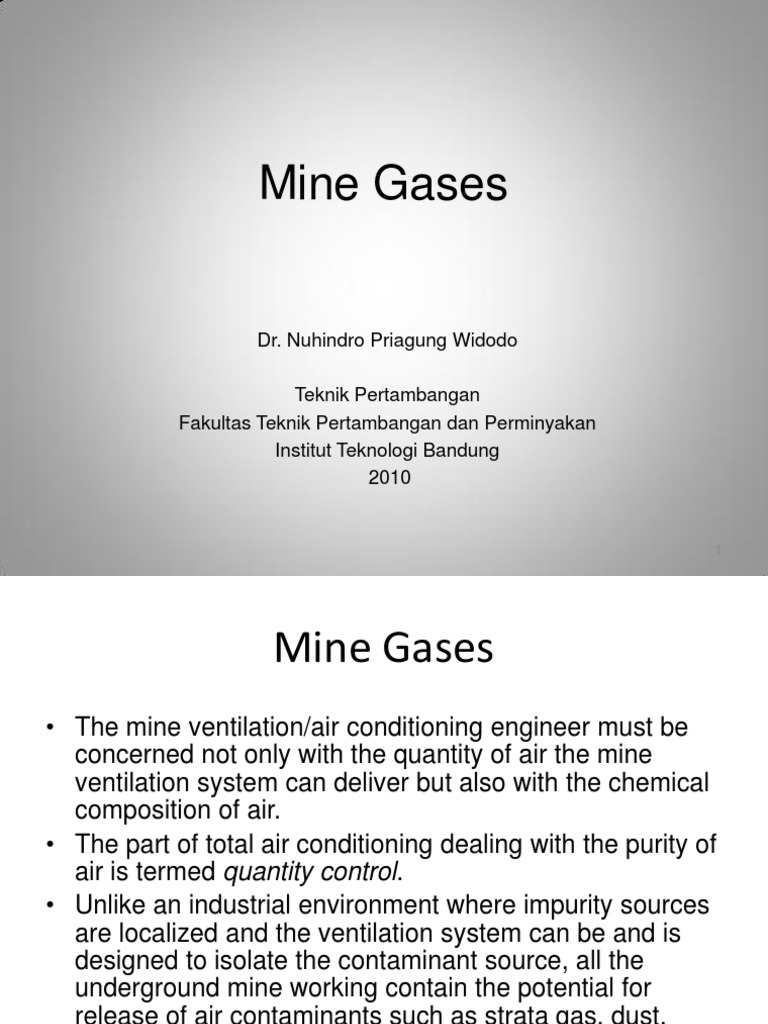02A Mine Gases | PDF | Combustion | Carbon Dioxide