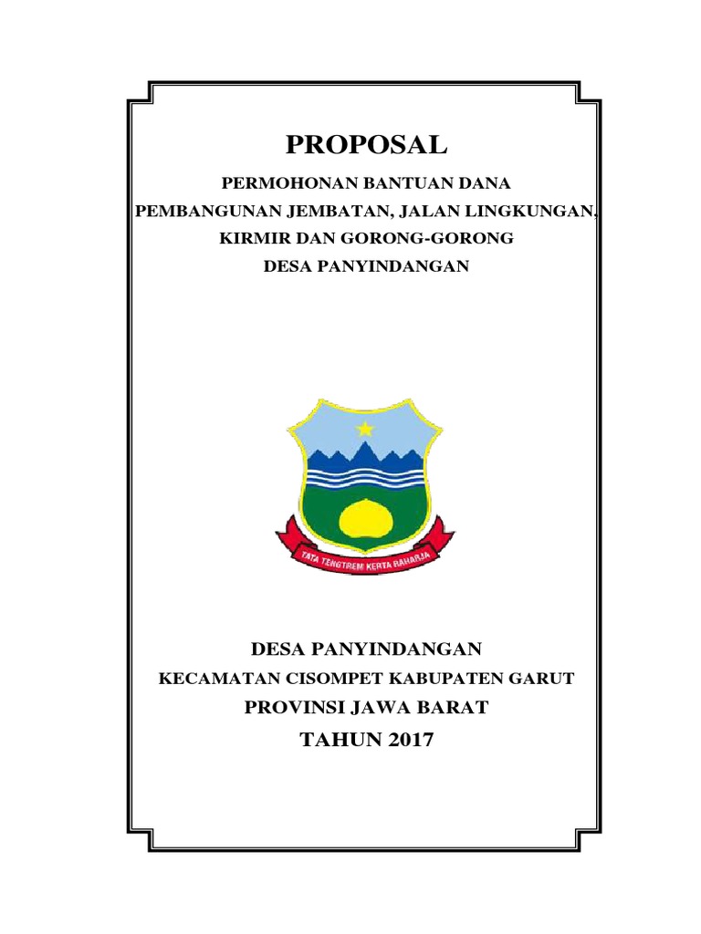 PROPOSAL Jembatan Desa Dan Jalan | PDF | Ilmu Sosial