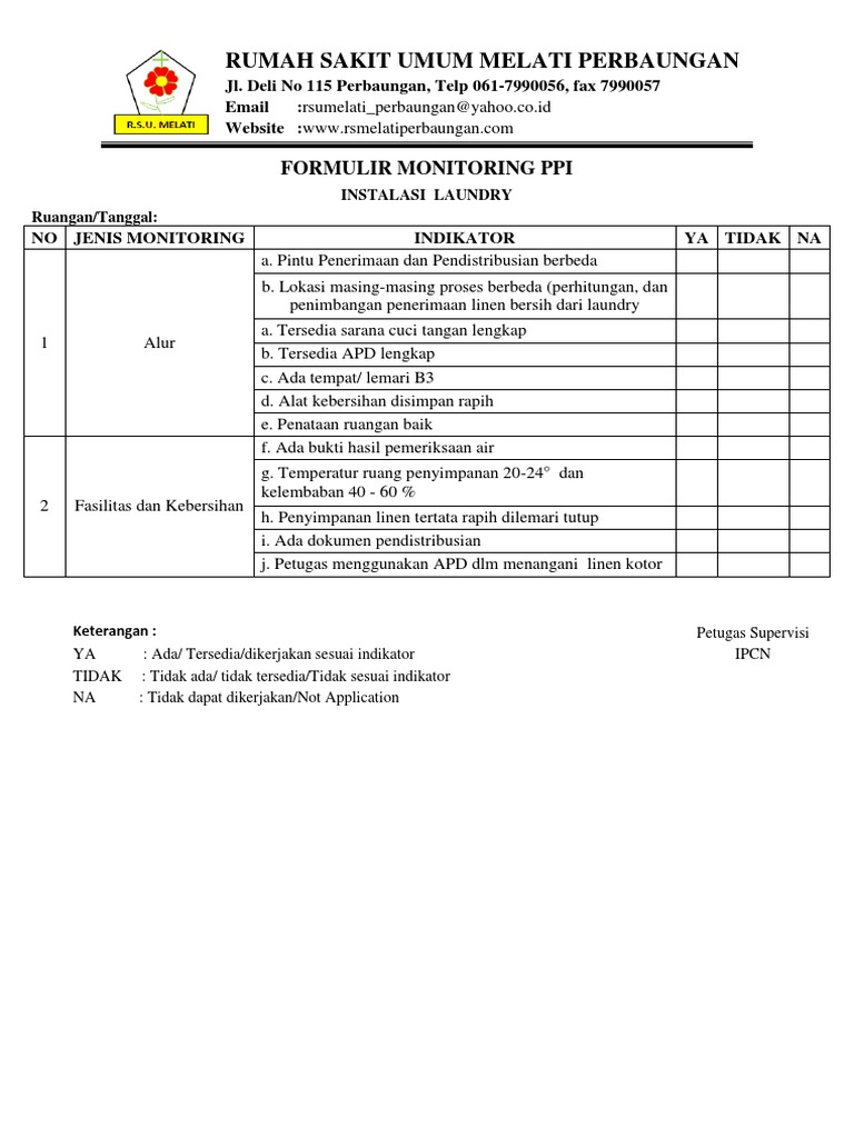 Formulir Monitoring Ppi | PDF