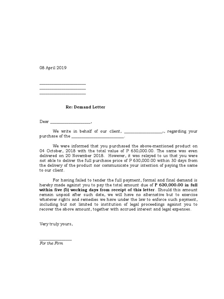 Demand Letter | PDF