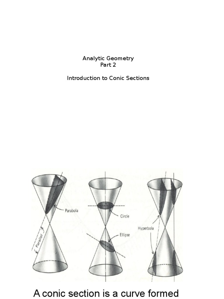 14 Analytic Geometry (Conics) | PDF | Ellipse | Circle