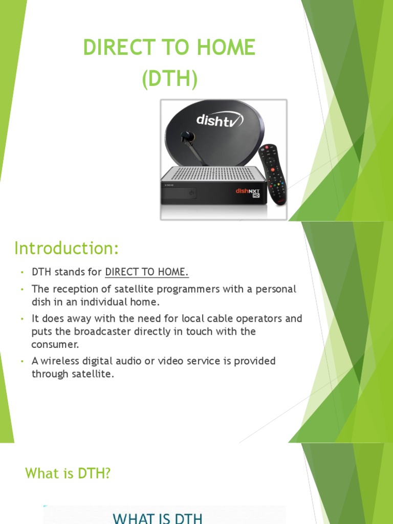 DTH System | PDF | Satellite Television | Television Technology
