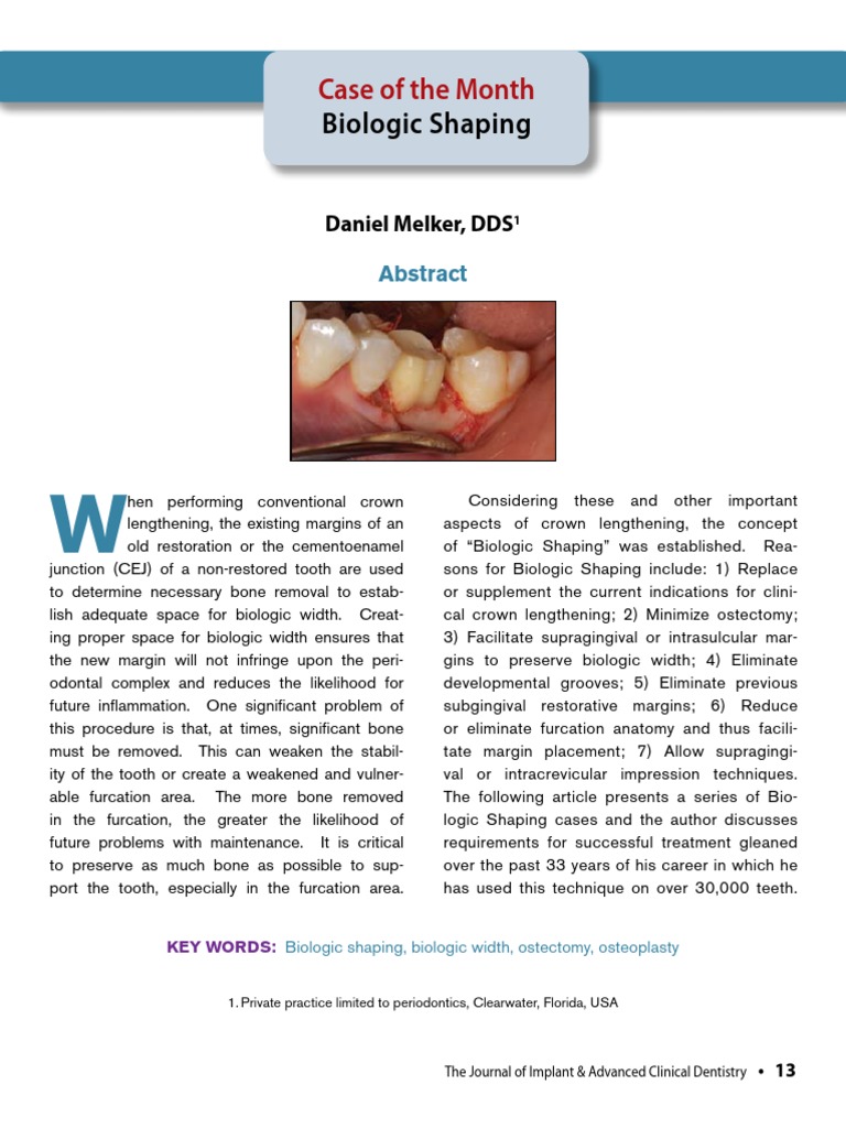 Biologic Shaping Article | PDF | Clinical Medicine | Health Care