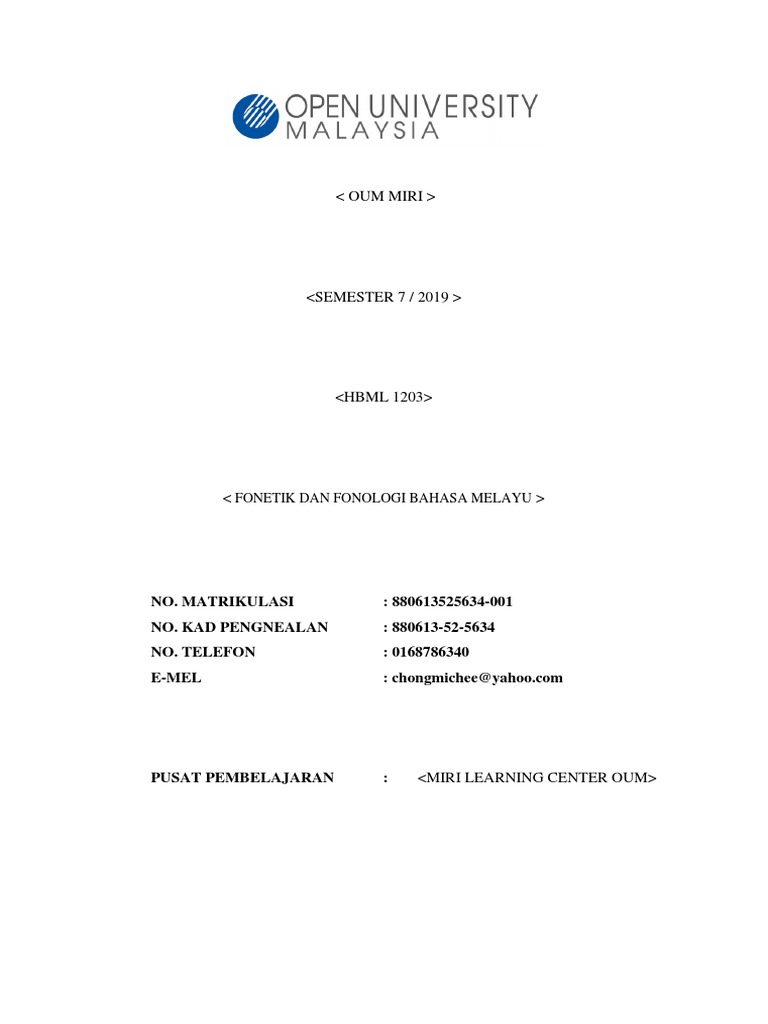 Bahasa Melayu Assignment | PDF