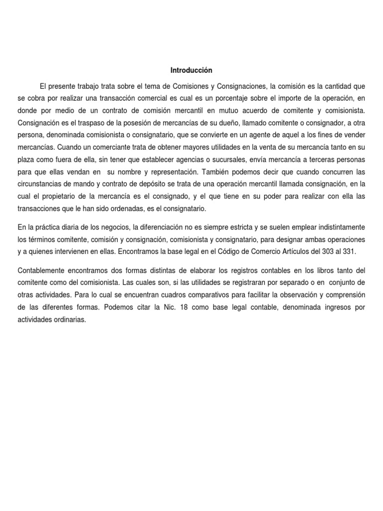 Comisiones y su Registro Contable | PDF | Economias | Business