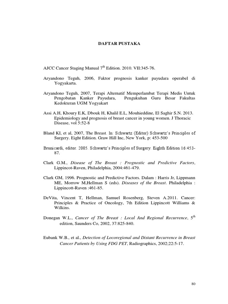 Comprehensive Breast Cancer References | PDF | Breast Cancer ...