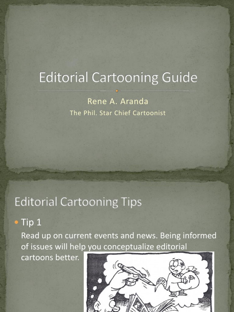 Editorial Cartooning Tips by Rene Aranda | PDF | Cartoon