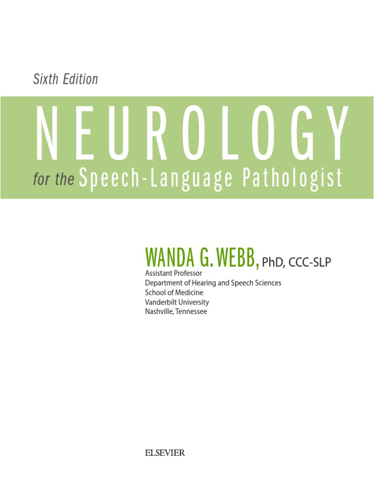 Libro - Neurology For The Speech-Language Pathologist-Mosby (Wanda Webb-2016) PDF | PDF ...