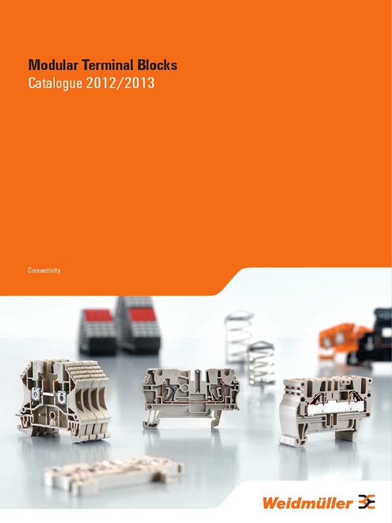 Modular Term Blocks PDF | PDF | Electrical Connector | Electrical Wiring