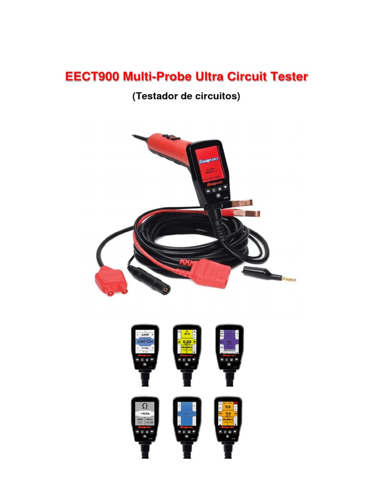 Testador de Circuitos EECT900 Multi-Probe | PDF | Corrente alternada ...