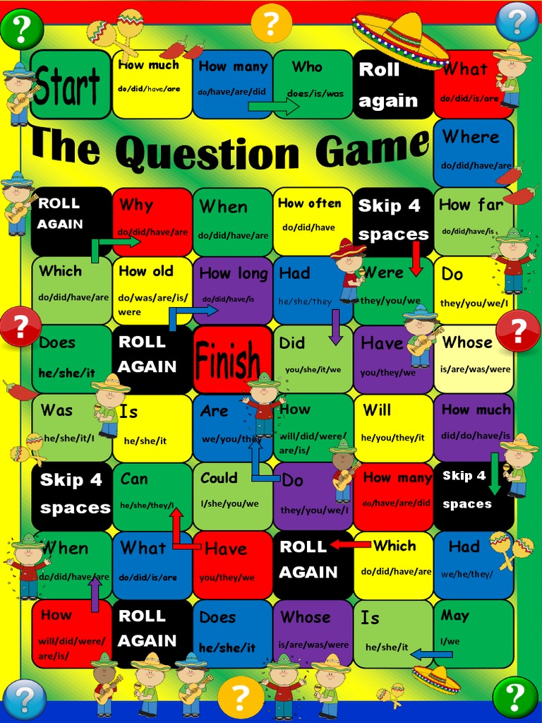 Question Formation Boardgame Boardgames Fun Activities Games Games ...