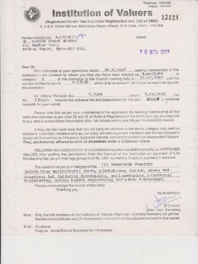 IOV Certificates | PDF